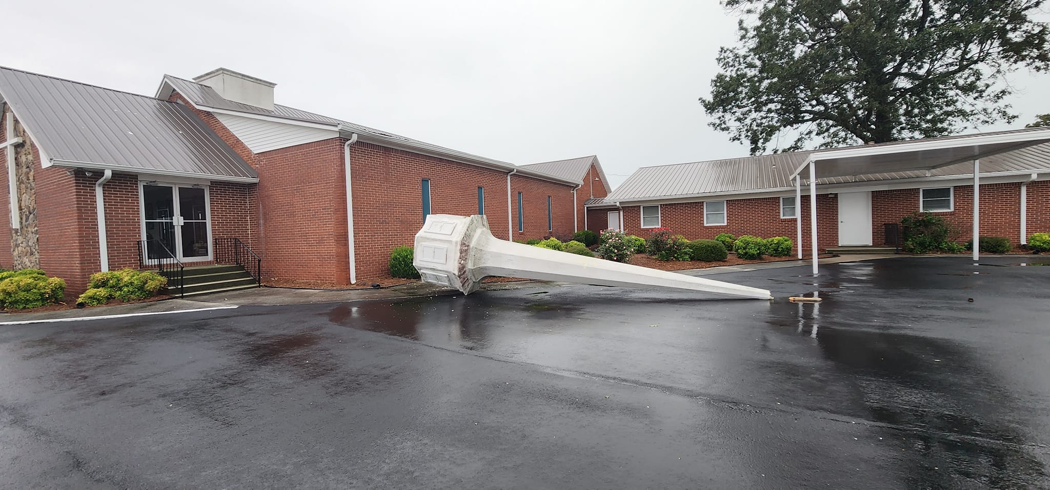 Severe storms hit Eastern US, damage churches in NC and AL - The ...